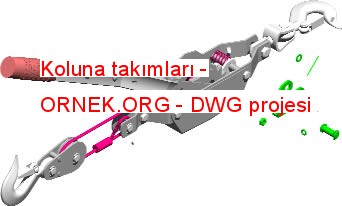 Proje Sitesi | Koluna takımları Autocad Projesi