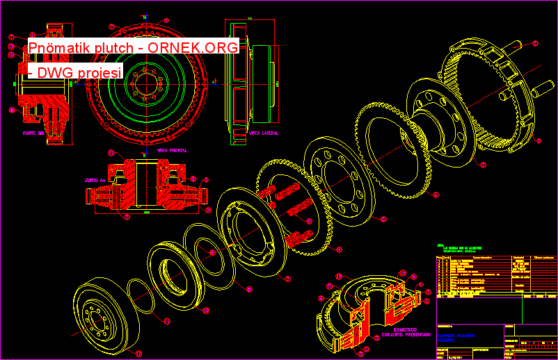 Proje Sitesi | Pnömatik plutch Autocad Projesi