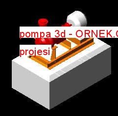 Proje Sitesi | pompa 3d Autocad Projesi