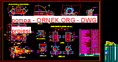 Proje Sitesi | pompa Autocad Projesi